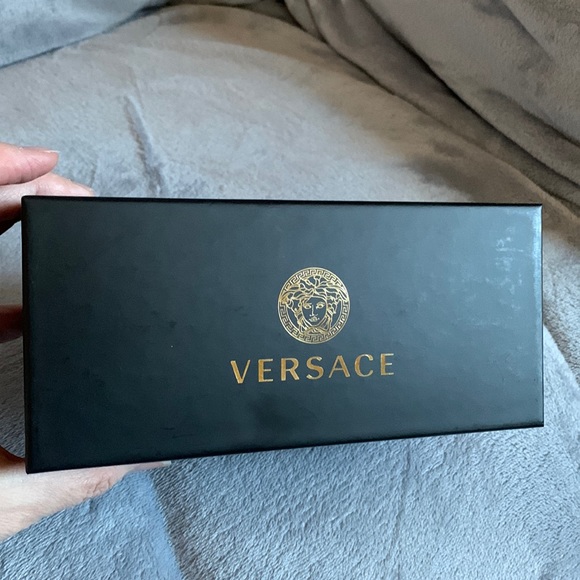 Versace | Accessories | Versace Gold Logo Sunglasses Outer Box 7 Long ...